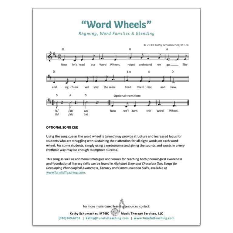 Word Wheels (Sets 1 & 2) - Tuneful Teaching